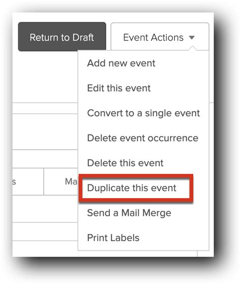 How To Duplicate Convert Or Delete An Event