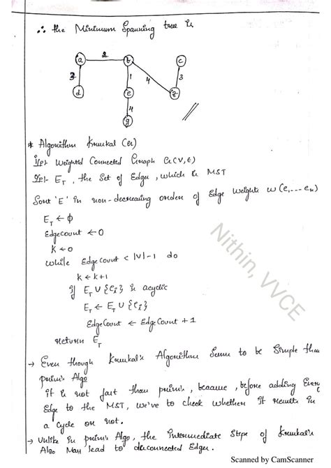 Vtu Algorithms Notes Cbcs Daa Notes By Nithin Vvce