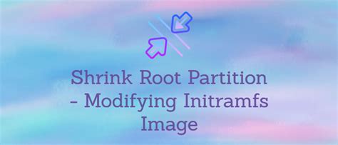 How To Shrink Root Partition Without Live CD USB