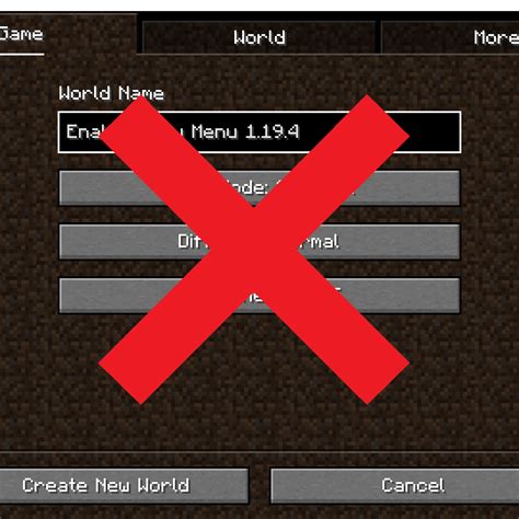 Disable New Create World Menu Forge Screenshots Minecraft Mods CurseForge