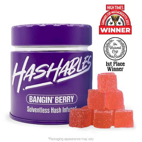Hashables Bangin Berry Hash Rosin Gummies 20pc Canopy Crossroad