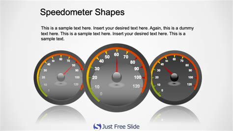 Free Speedometer Gauge Shapes For PowerPoint Slides Just Free Slide