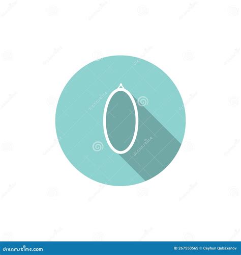 Mirror Flat Style Icons In Circles With Long Shadows Vector