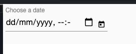 Angular Material Input Type Datetime Local Shows Its Own Placeholder And Toggle Button Stack