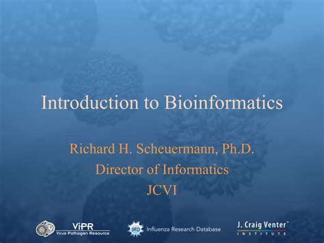Bioinformatics101scheuermannjan20142pptx