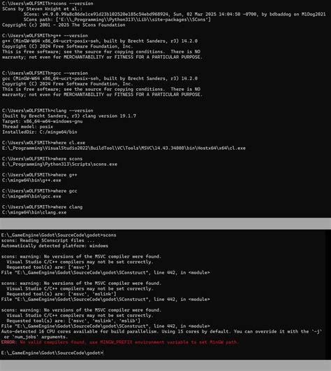 Scons Refuse Compile Even I Alreay Setup Everything Correctly Help