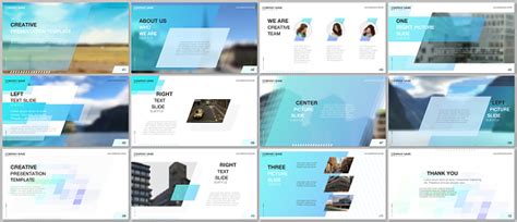 최소한의 프리젠 테이션 디자인 다채로운 그라데이션 기하학적 배경 포트폴리오 벡터 템플릿 블루 디자인 프리젠 테이션 슬라이드 전단지 전단지 브로셔 커버 보고서를위한 다목적