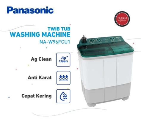 Jual Panasonic NAW96FCU1G Mesin Cuci 2 Tabung RATU Series 9 5Kg Di Seller UFO Elektronika