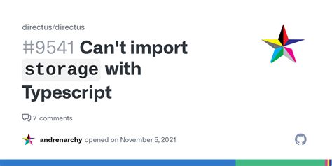 Cant Import `storage` With Typescript · Issue 9541 · Directus