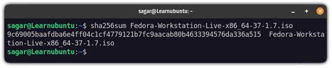 Perform A Checksum In The Ubuntu Command Line