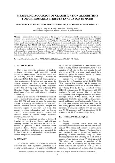 Pdf Measuring Accuracy Of Classification Algorithms For Chi Square Attribute Evaluator In Mcdr