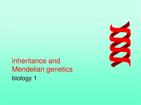 PPT Inheritance And Mendelian Genetics PowerPoint Presentation Free Download ID 6304895