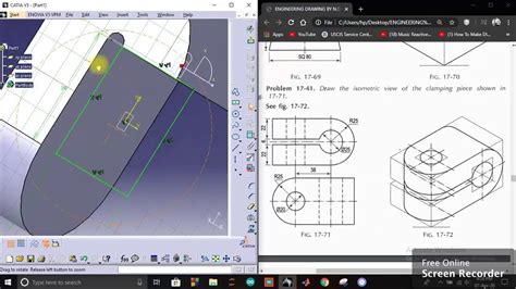 Catia V5 Practice Part Design 3 For Beginners Catia Part Modeling