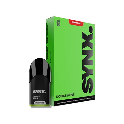 Synx Double Apple Sweetened Asdf Worldwide Premium Pod Cartridge