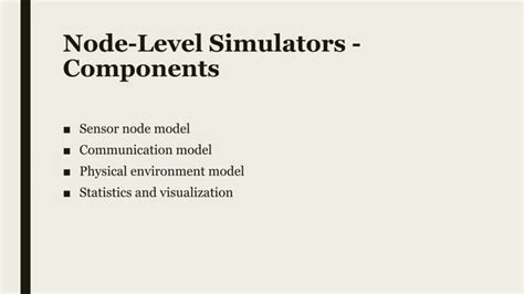 Node Level Simulators PPTX Internet Of Things Internet