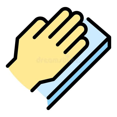 Palm Id Recognition Icon Vector Flat Stock Vector Illustration Of