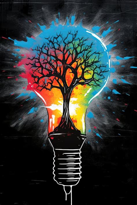 Light Bulb With Tree Inside Concept Of Growth Idea Creativity Innovation And Solution Ai