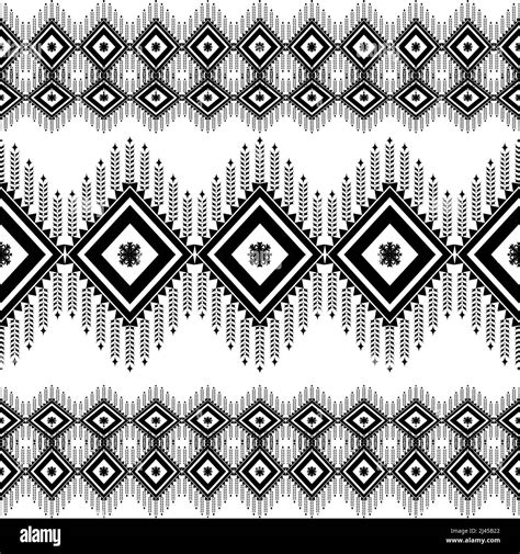 Abstract Ethnic Geometric Pattern Design For Background Or Wallpaperikat Geometric Folklore