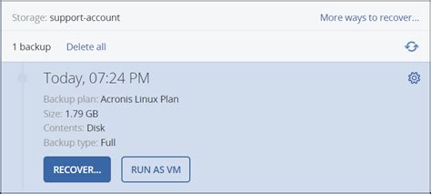 How To Backup Linux Vm Via Acronis In Serverstadium Serverstadium