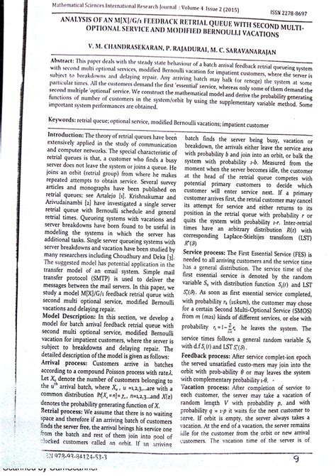 Pdf Analysis Of Repairable M X G1g21 Feedback Retrial G Queue