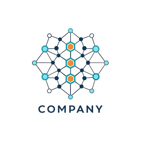 기술 회사의 크리에이티브 로고 디자인 터 일러스트레이션 프리미엄 벡터