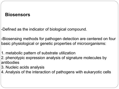 Rapid Methods Of Detection Of Food Borne Pathogens Pptx Chemistry Science