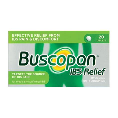 Buscopan Ibs Relief Tablets Pack Of 20 Lords Pharmacy St Johns Wood