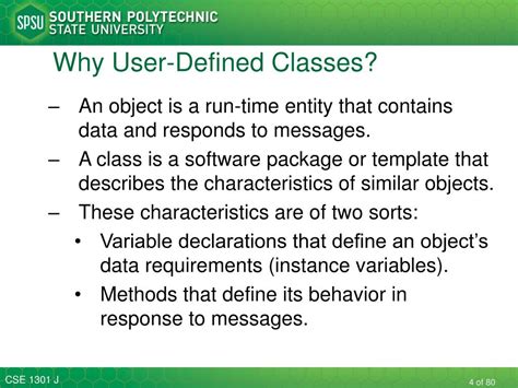 Ppt Lecture 7 Defining Classes Powerpoint Presentation Free Download