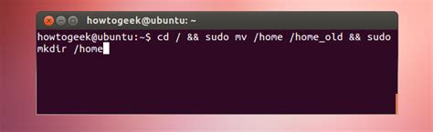 how to create a separate home partition after installing ubuntu