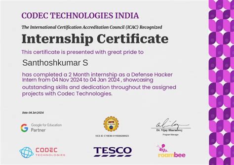 Cybersecurity Ethicalhacking Internship Cyberdefense Santhosh Kumar