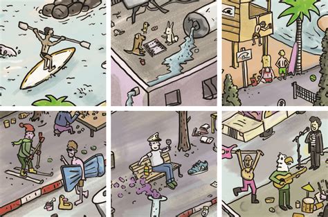 tel aviv city search and find custom illustration behance