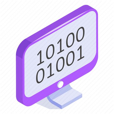 Binary Code Coding Digital Programing Development Software Icon