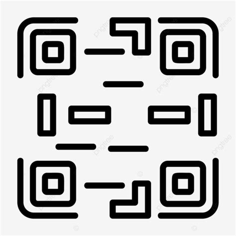 Ikon Baris Kode Qr Vektor Ikon Kode Qr Qr Kode Png Dan Vektor Dengan Background Transparan