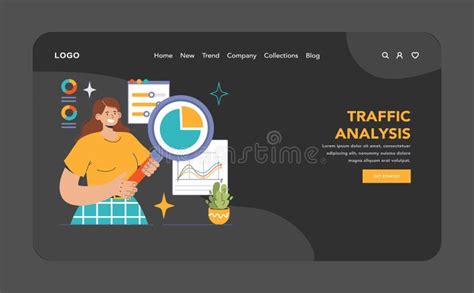 Website Analysis Dark Or Night Stock Vector Illustration Of Technology Business 320814718