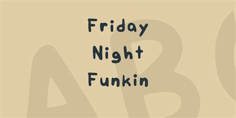 Friday Night Funkin Font Fonts