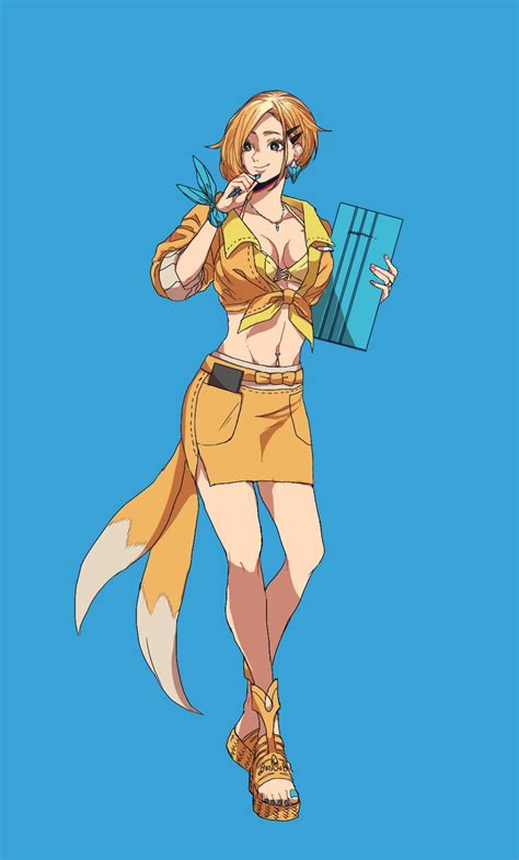 Safebooru 1girl Bangs Bikini Bikini Under Clothes Black Eyes Blonde Hair Blue Background Blue