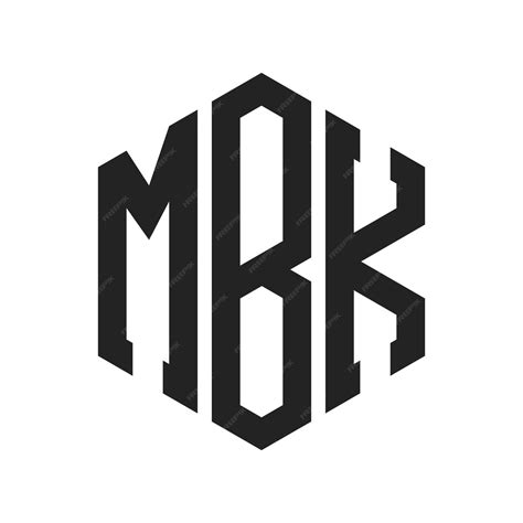Premium Vector | MBK Logo Design Initial Letter MBK Monogram Logo using Hexagon shape