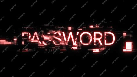 Premium Photo 3d Rendering Password Text With Screen Effects Of