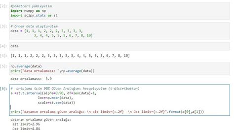 Confidence Interval For Mean In Python Based On T Distribution Çağdaş Cantürk