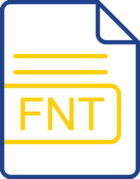 fnt file format line two colour icon design 43675718 vector art at vecteezy
