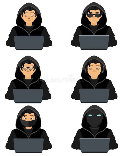 Young Hacker Programmer It Specialist Coder Sitting At A Laptop In A