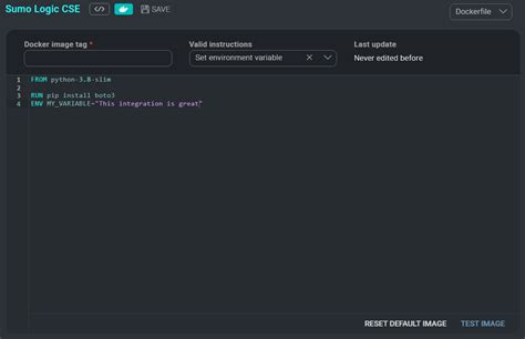 Use Docker With The Integration Framework For Cloud Soar Sumo Logic Docs
