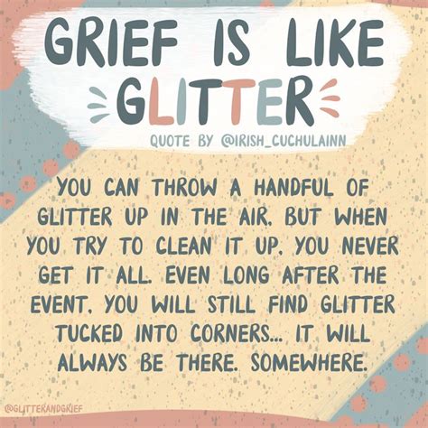 “grief Is Like Glitter” Analogy Plus More Grief Analogies And Quotes In