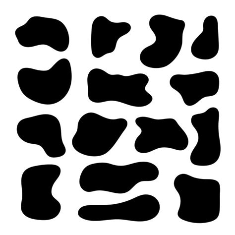 Premium Vector Abstract Liquid Irregular Blob Shapes Set Modern