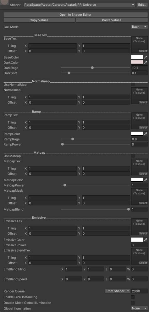 Official Avatar Shader