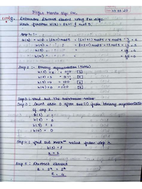 Fm Algorithm Solved Problem Pdf