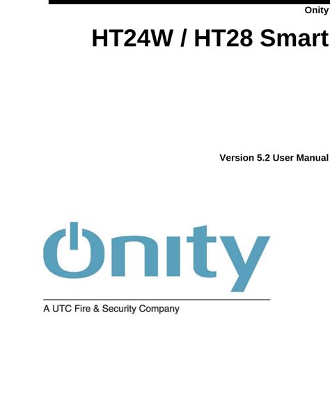 Onity HTRFIDMFR RFID TRANSMITTER User Manual HT V Aug