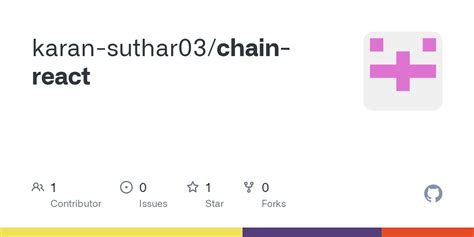 GitHub Karan Suthar Chain React