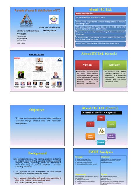 Itc Sales And Distribution Pdf Sales Retail