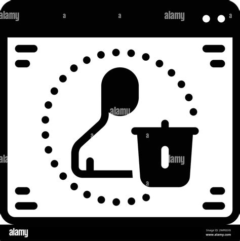 Account Delete Symbol Stock Vector Images Alamy